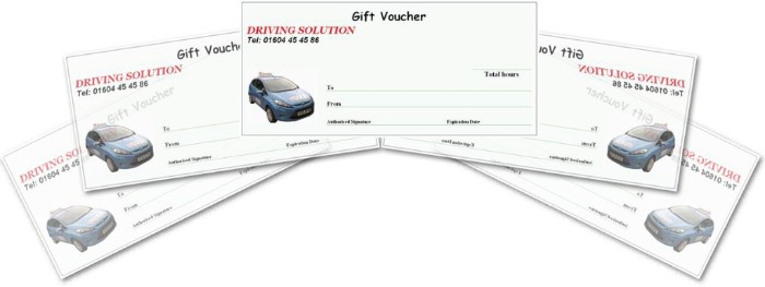Gift Vouchers - driving lessons - Intensive driving courses - Driving ...